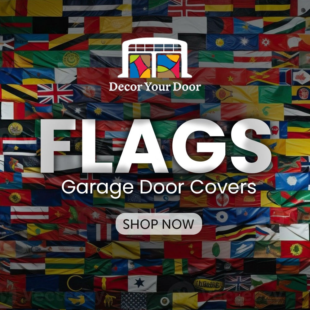 Flag Garage Door Cover Collection | Decor Your Door™