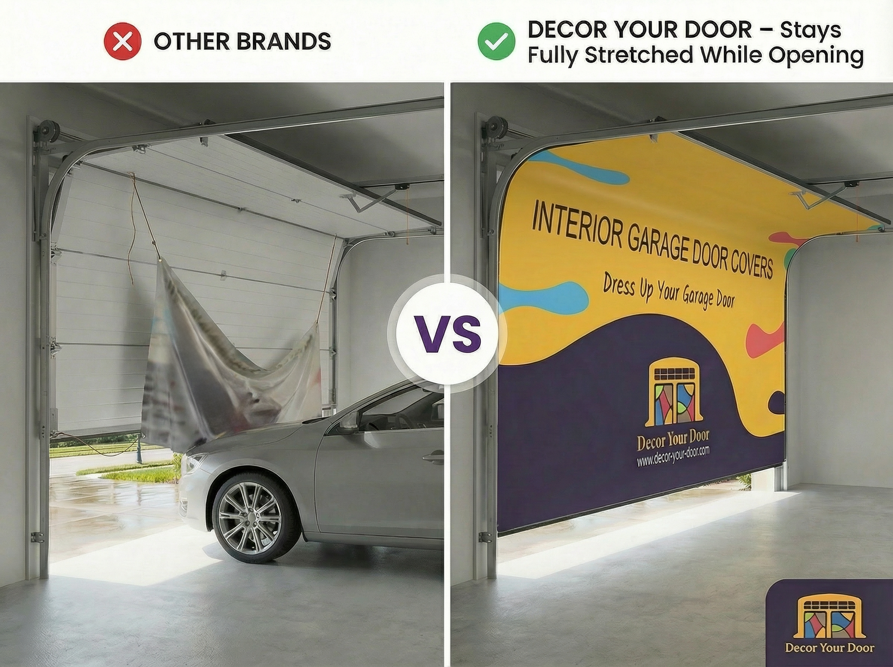 Soft Geometry Flow – Interior Garage Door Cover